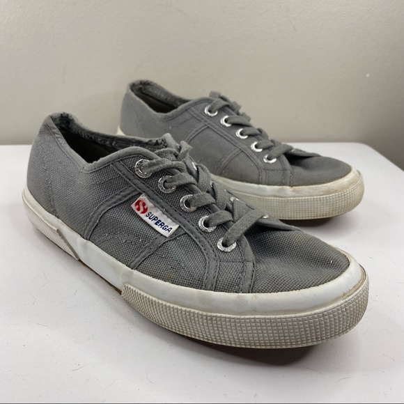 Superga | Shoes | Superga Gray Canvas Sneakers | Poshmark